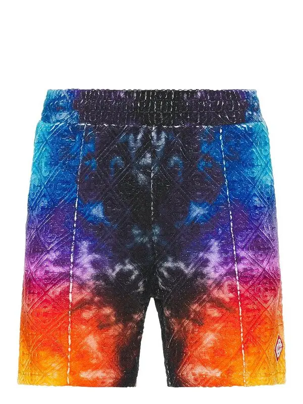 Casablanca Jacquard Monogram Shorts - Tie Dye