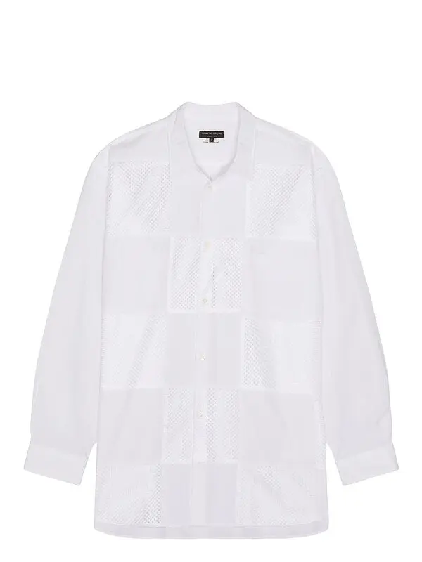 Comme Des Garçons Mesh Shirt - White