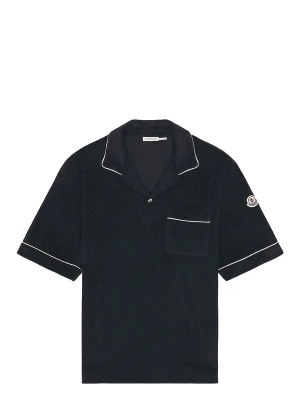 Moncler Short Sleeve Polo - Navy