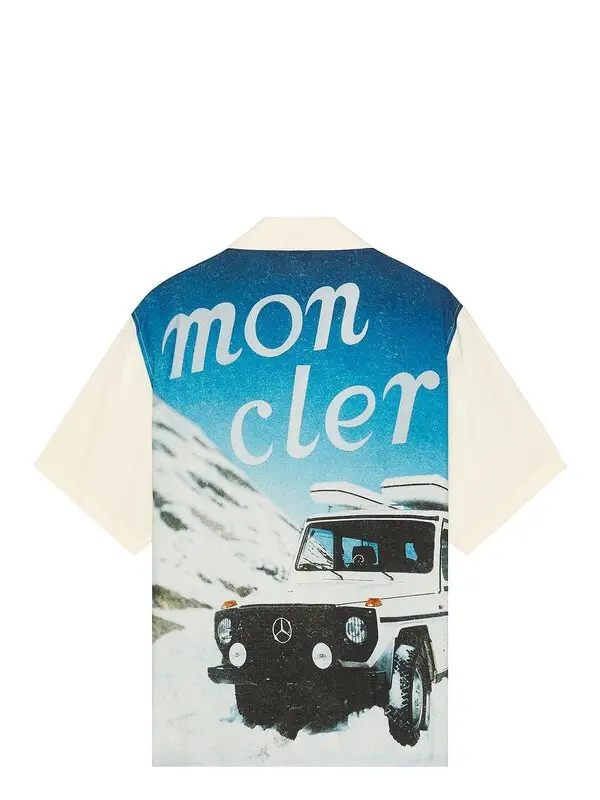 Moncler X Mercedes Benz Nigo Shirt In Blue - Baby Powder