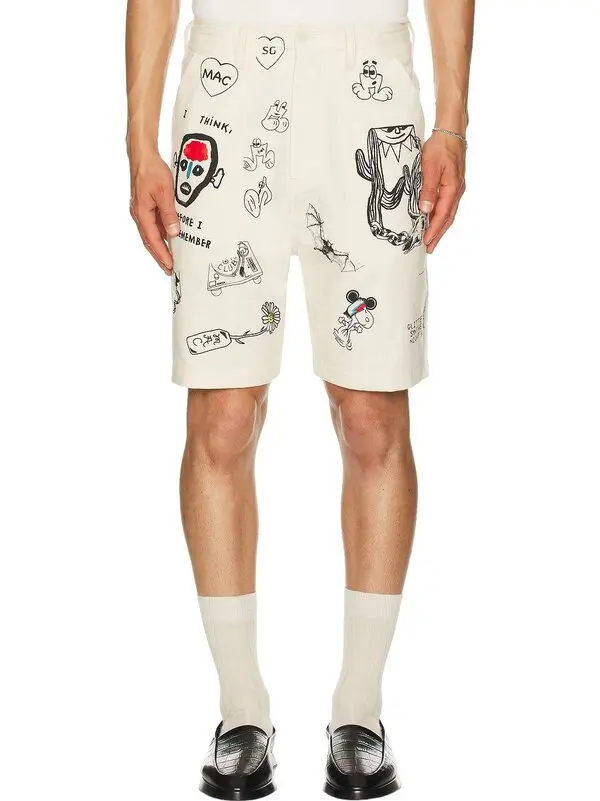KARDO X Monitaly Tattoo Shorts - Khadi