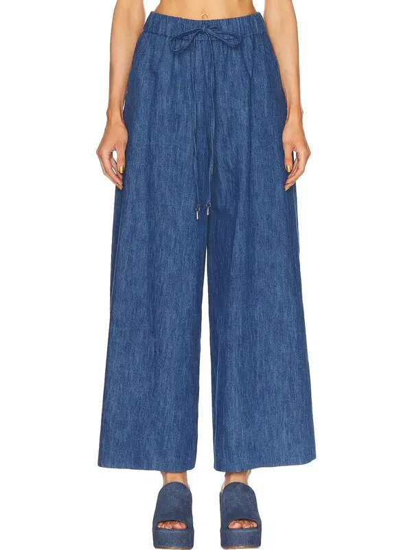 Gabriela Hearst Gelos Pant - Medium Blue