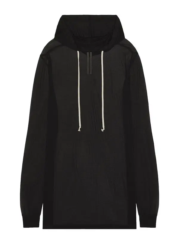Rick Owens Mesh Hoodie - Black