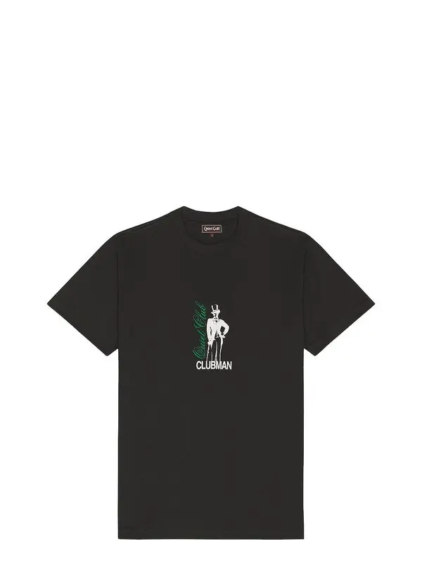 QUIET GOLF Clubman Tee - Black