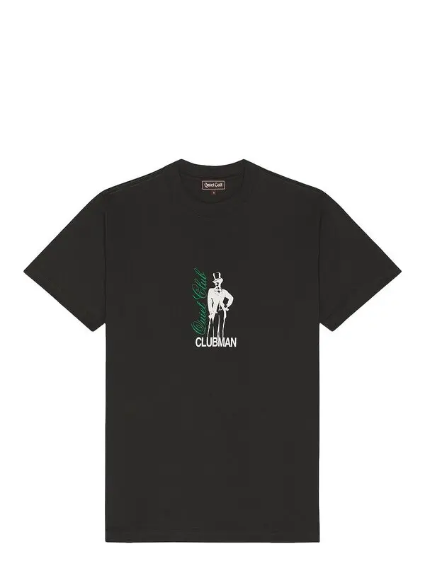 QUIET GOLF Clubman Tee - Black