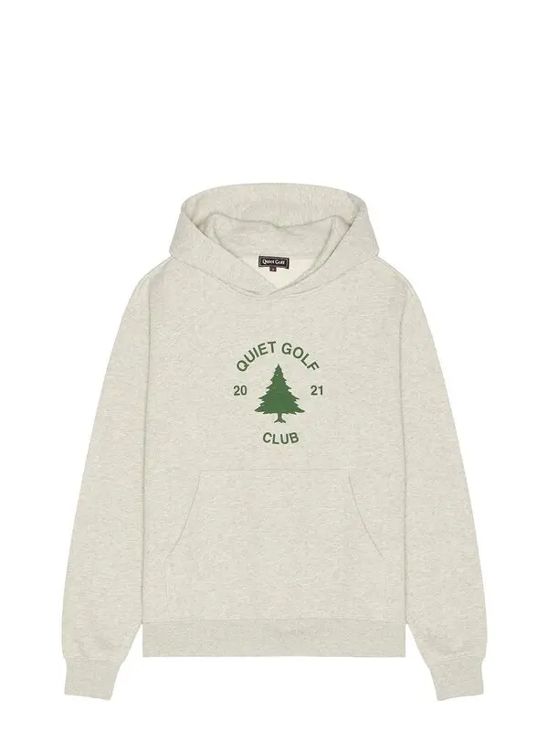 QUIET GOLF Arrowhead Hoodie - Ash