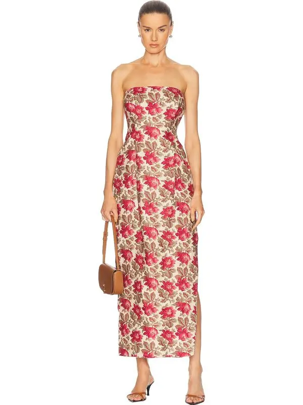 Posse Rosalie Strapless Dress - Rose Bud