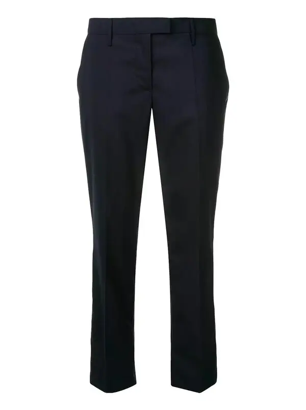 Prada Cropped Tailored Trousers - Blue