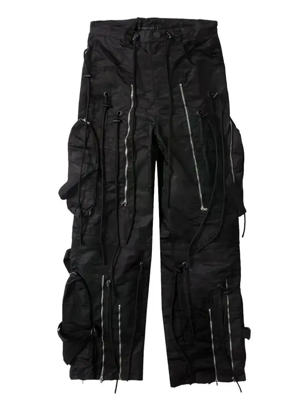 WHO DECIDES WAR BY EV BRAVADO String Theory Cargo Pants - Black