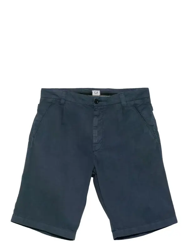 C.P. COMPANY Cotton Bermuda Shorts - Blue