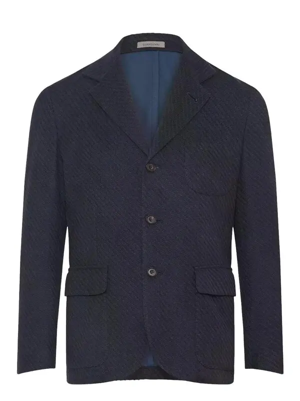 Corneliani Knitted Blazer - Blue