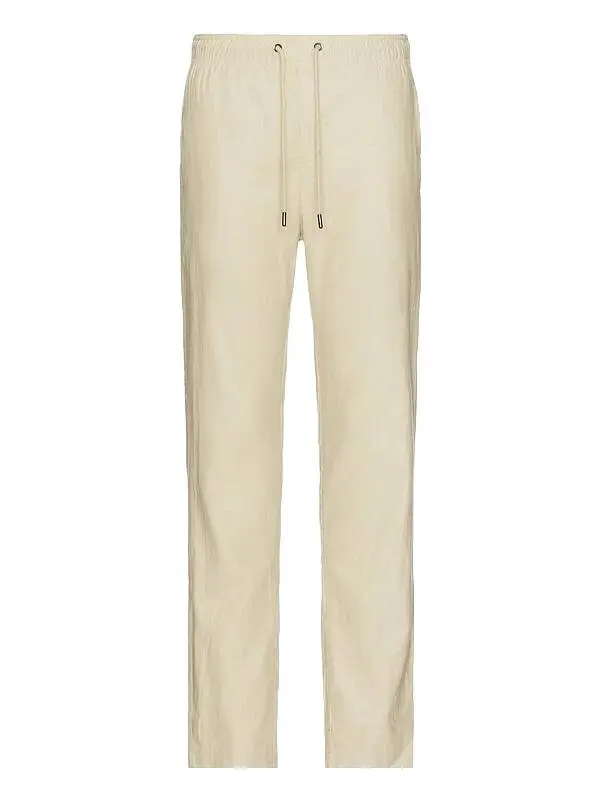 Onia Stretch Linen Pull-on Pant - Sand