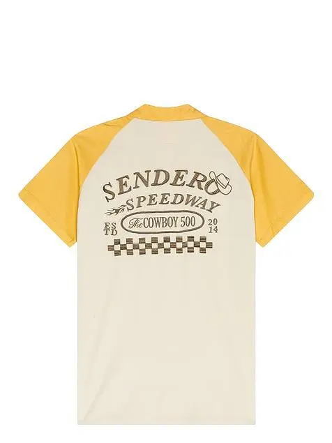 SENDERO PROVISIONS CO. Saloon Raglan Shirt In Cream,yellow - Sendero Speedway