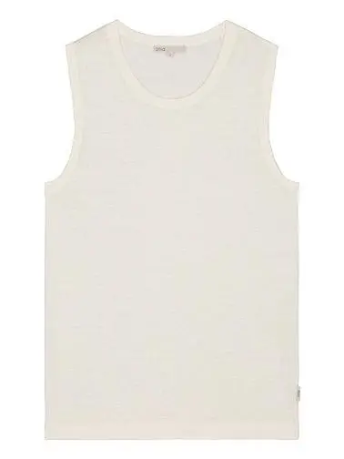 Onia Linen Sweater Tank In Cream - Egret