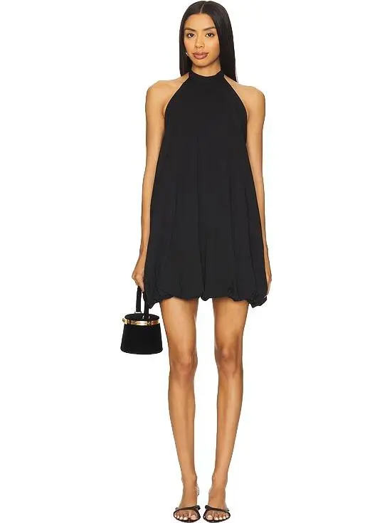 MORE TO COME Nala Bubble Mini Dress - Black