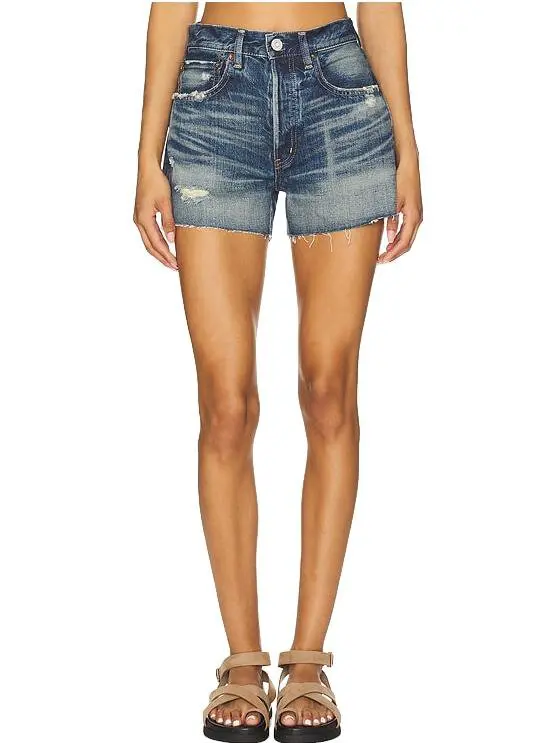 Moussy Vintage Lattingtown Denim Shorts - Blue