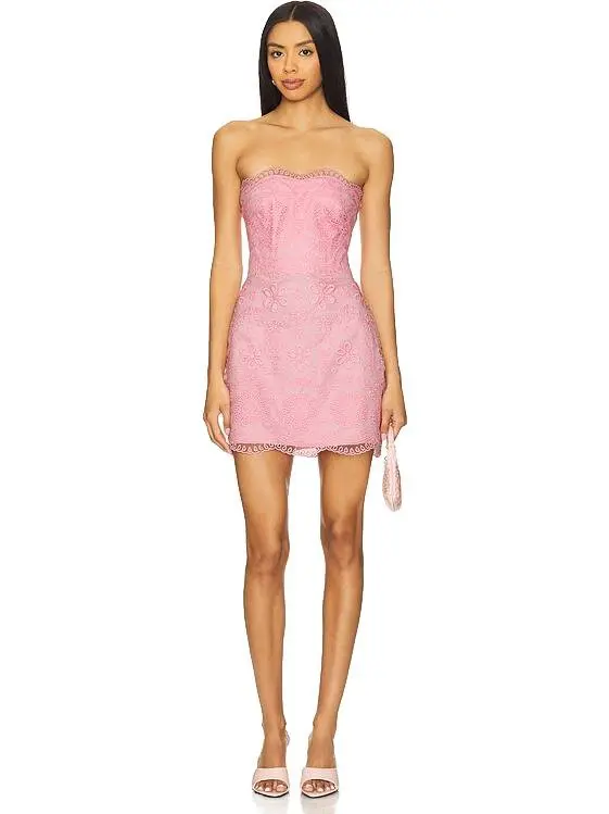 LoveShackFancy Vailia Dress - Pale Pink