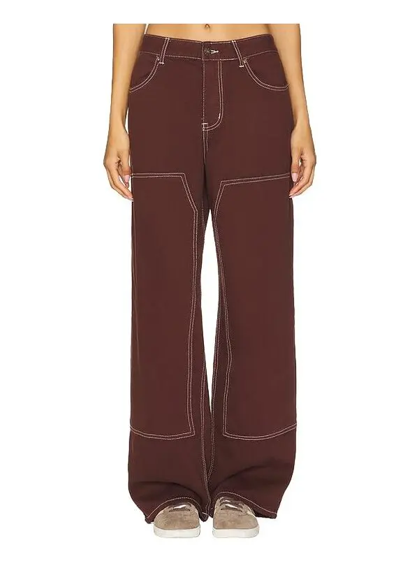 Lioness Anchor Relaxed Jeans - Chocolate