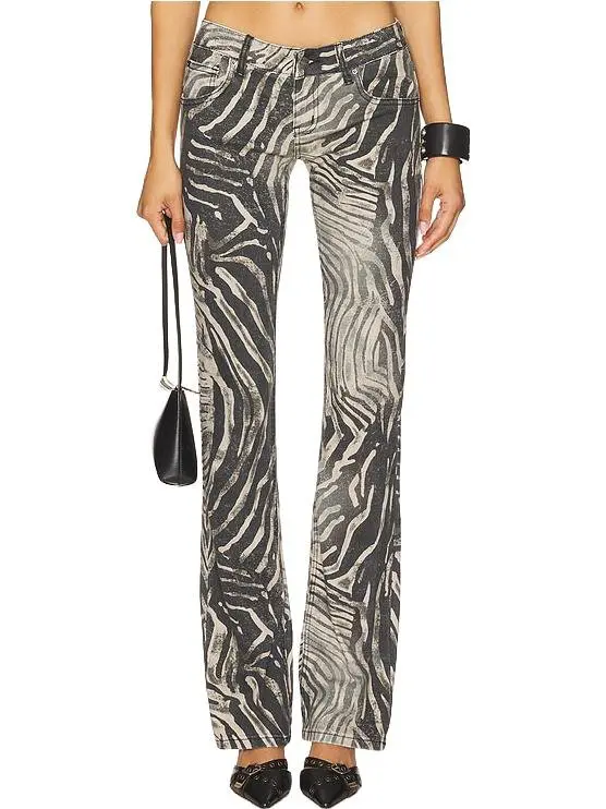 JADED LONDON Cooper Bootcut Jeans - Zebra