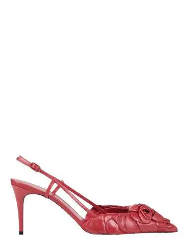 Valentino Garavani Leather Slingback Pumps - Red