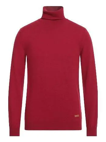 LIU •JO MAN Turtleneck Wool Knit - Red