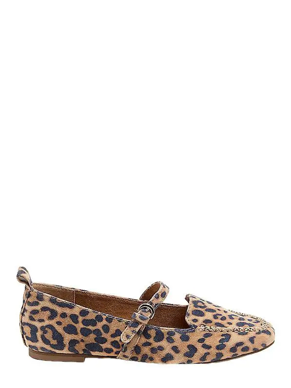 KELSI DAGGER BROOKLYN Ferry Mary Jane Loafers - Leopard