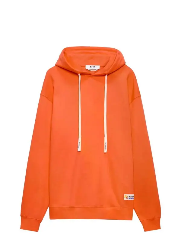 MSGM Cotton Hoodie - Red