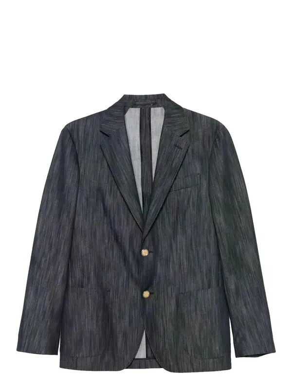 LARDINI Denim Blazer - Blue
