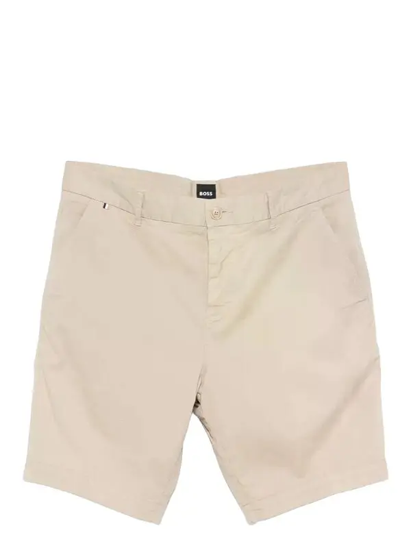 BOSS Gabardine Chino Shorts - Neutrals
