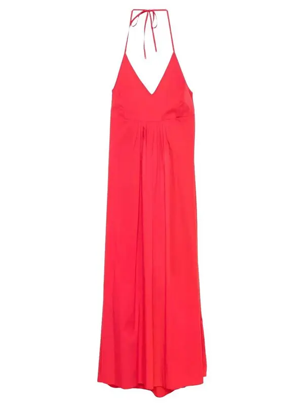Liu Jo Poplin Maxi Dress - Red