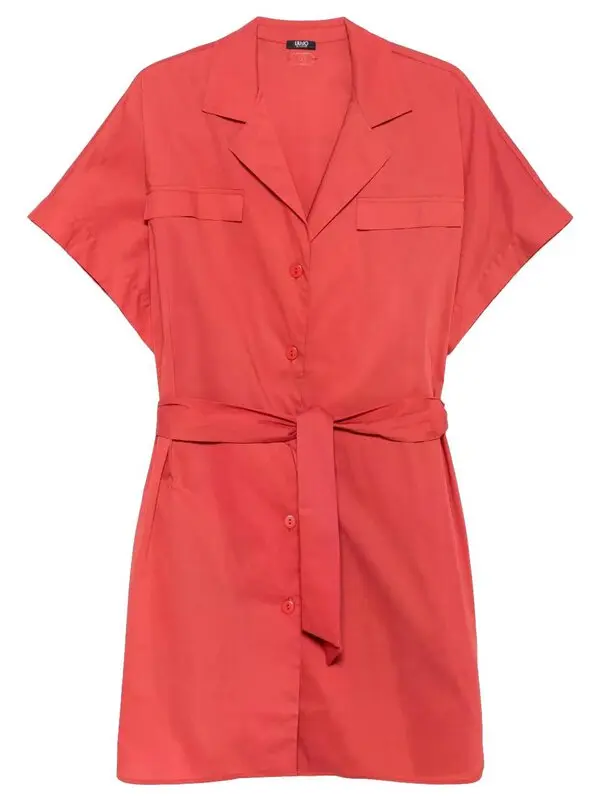 Liu Jo Shirt-style Mini Dress - Red