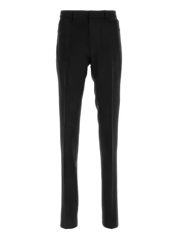 TOM FORD Pressed-crease Trousers - Black