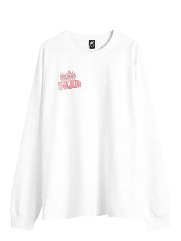 BRAIN DEAD Judgement Long Sleeve T-shirt - White