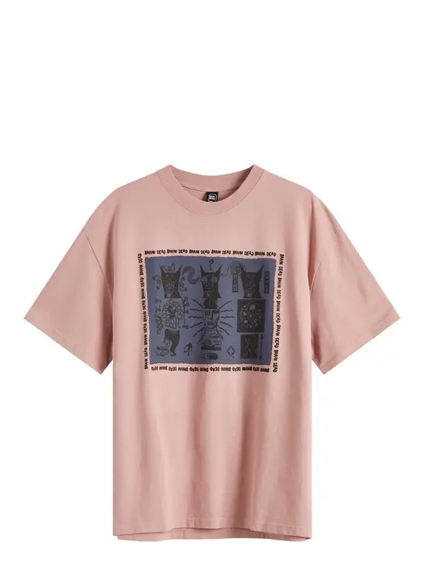 BRAIN DEAD Mind Games T-shirt - Mauve