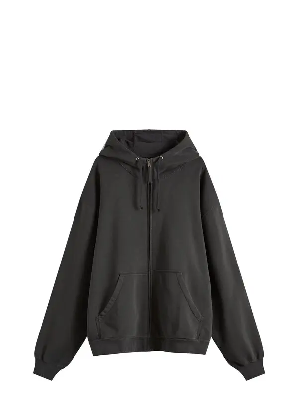 MAISON MARGIELA Numbers Jersey Hoodie - Washed Black