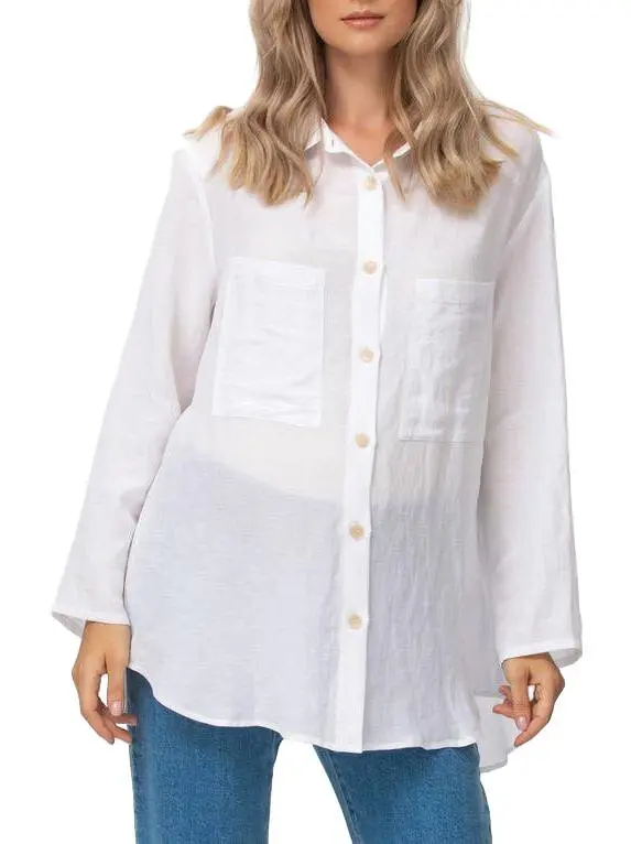 PIETRO BRUNELLI Button-down Maternity Shirt - White