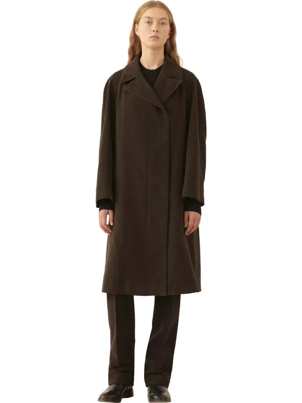 Veronica De Piante Marlowe Duster In Moleskin - Chocolate