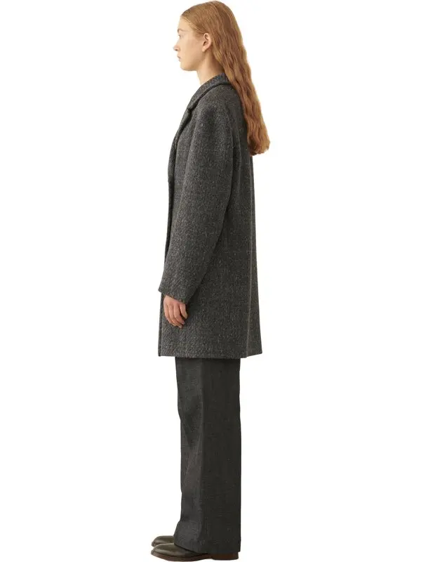 Veronica De Piante Lucas Wool Linen Coat - Grey