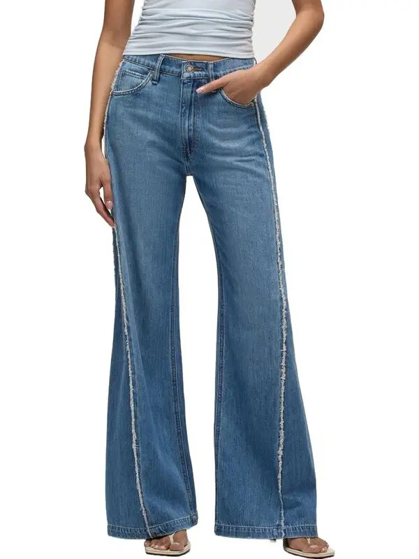 Hudson Jeans Jodie Loose Fit Wide Leg Jean - Unravel