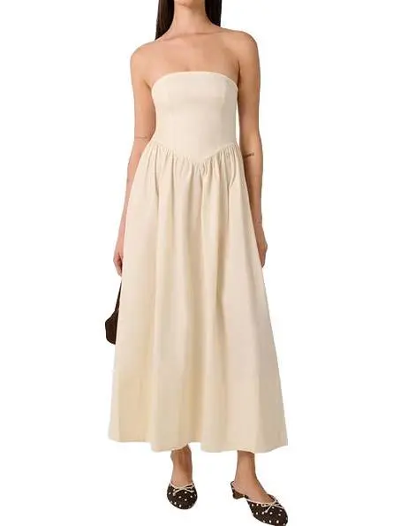 WeWoreWhat Corset Maxi Dress - Ivory