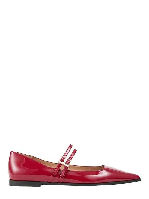 LK BENNETT Lulu Patent-leather Flats - Red-red