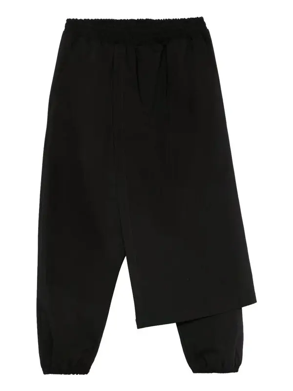 Alchemy Fashions Layered Cropped Trousers - Black