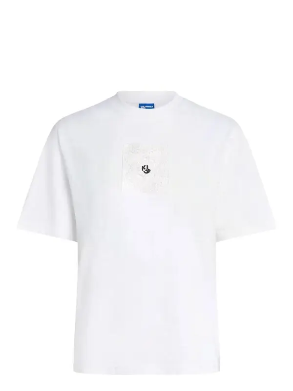 Karl Lagerfeld Organic-cotton T-shirt - White