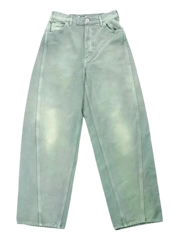 Auralee Cotton Tapered Jeans - Green