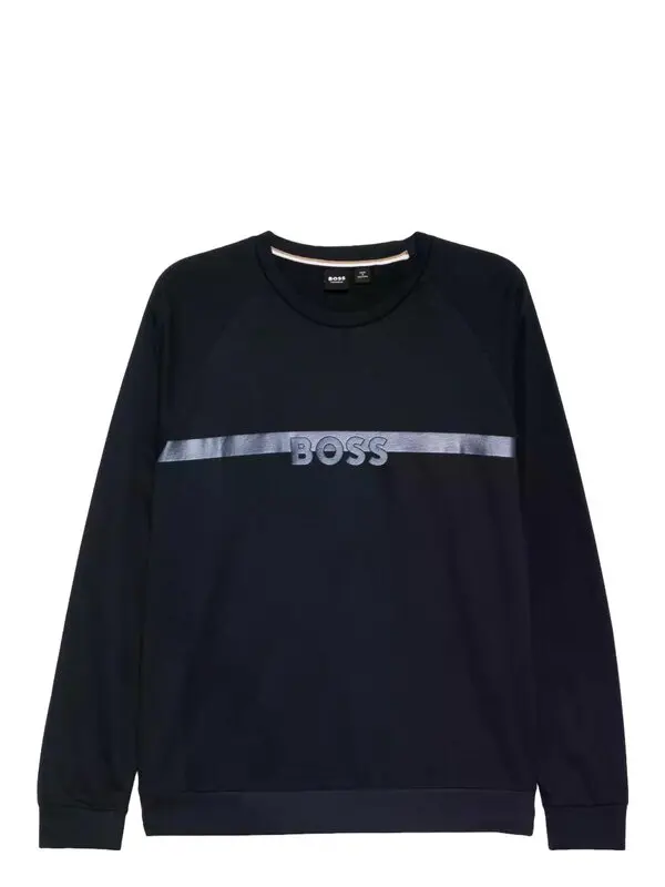 Hugo Boss Logo-printed Jumper - Blue