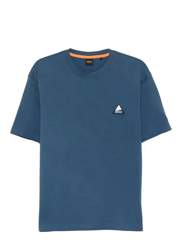 BOSS Logo-patch T-shirt - Blue