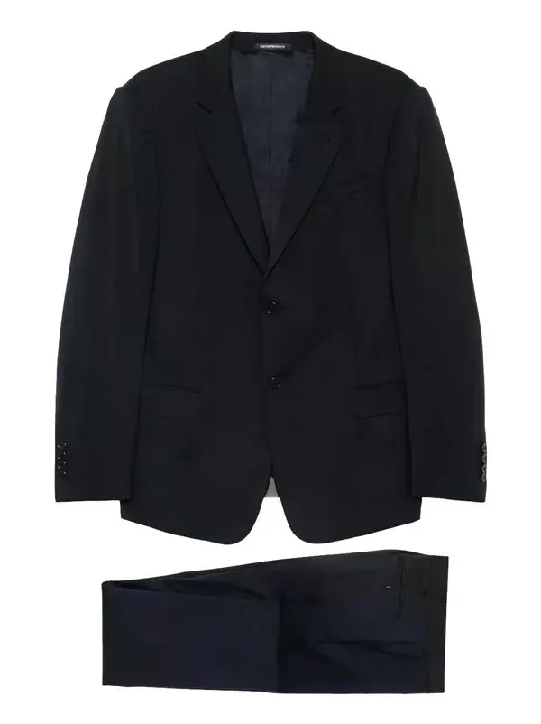 Emporio Armani Virgin-wool Suit - Blue