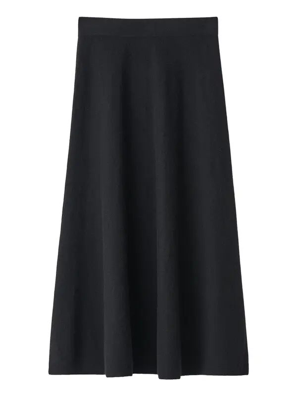 LISA YANG STORE The Torie Longline Skirt - Black