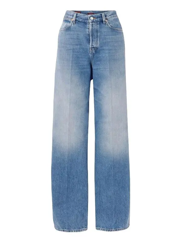 Gucci Lido High-rise Wide-leg Jeans - Blue