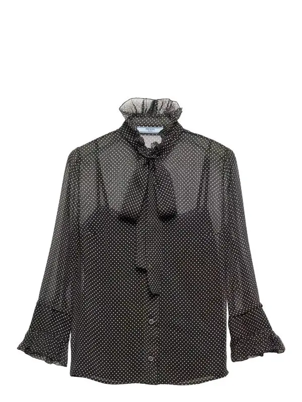 Prada Silk Shirt - Black